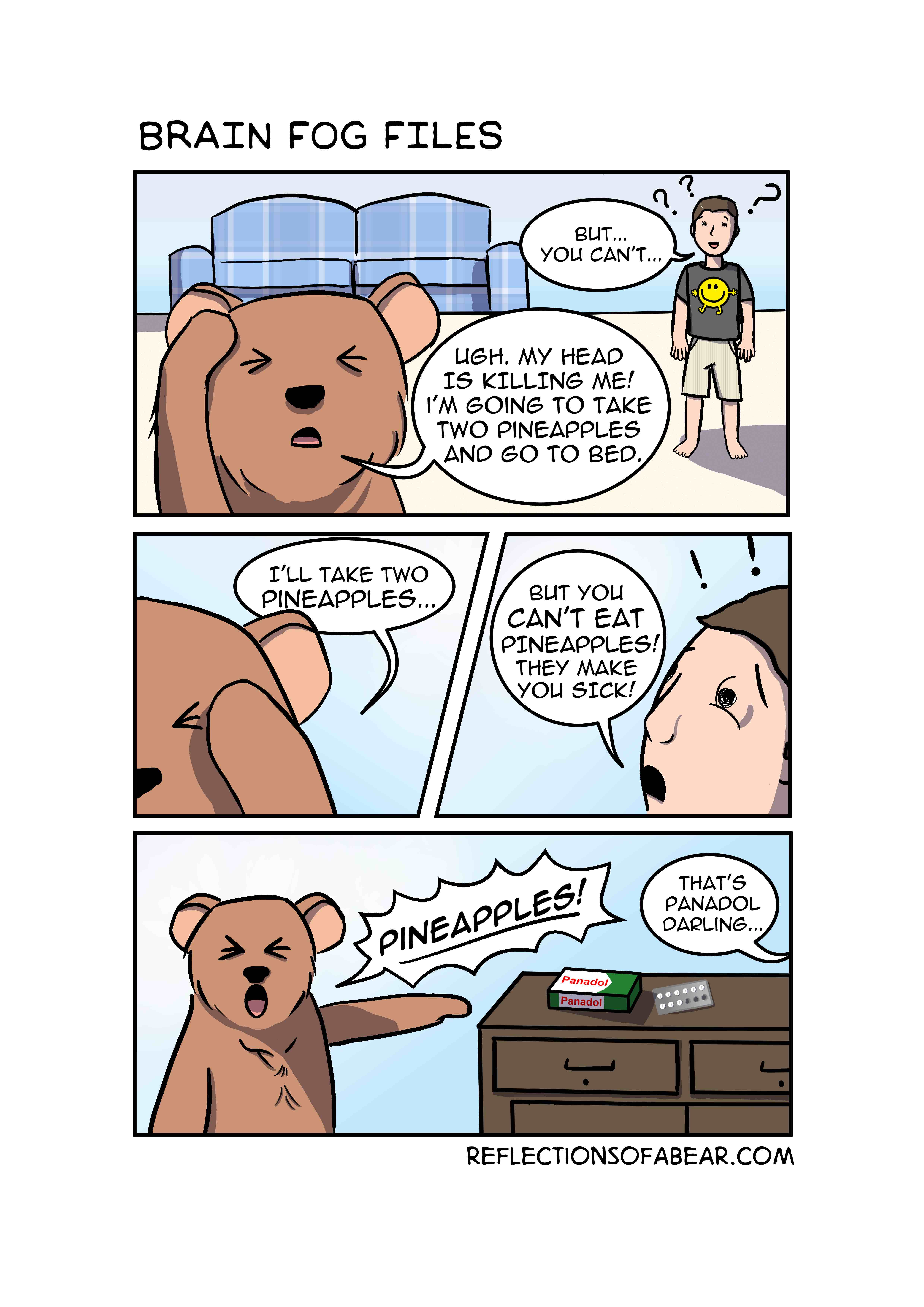 Comic Series: Brain Fog Files – Reflections Of A Bear